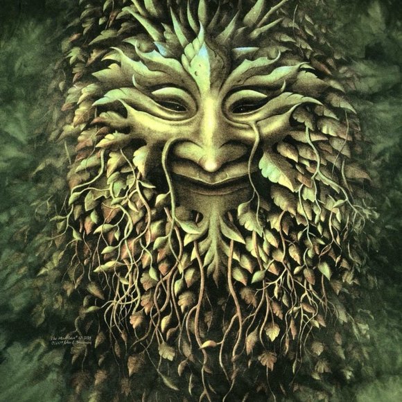 The Mountain | Shirts | Troll Green Man Leaves Kind Celtic Shirt ...